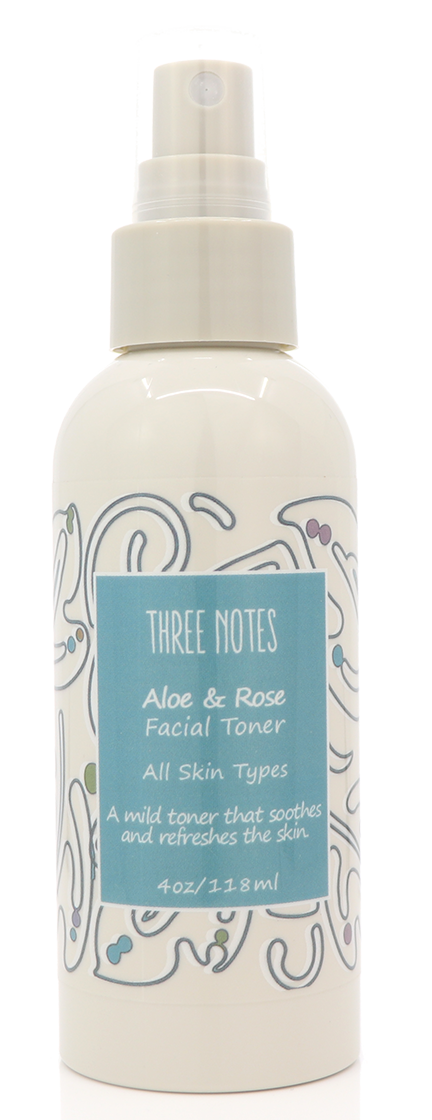 Aloe & Rose Facial Toner | Hydrating & Soothing Skincare | Three Notes ...